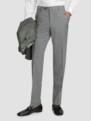 Corneliani Stretch-wool Straight-leg Pants