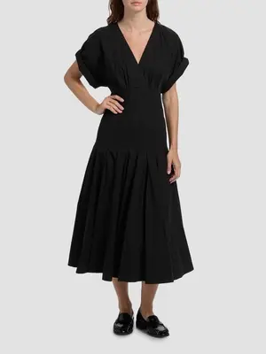 Proenza Schouler Ciara Poplin Midi-dress