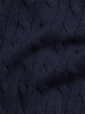 Polo Ralph Lauren Baby's Cable-knit Cotton Cardigan - Navy