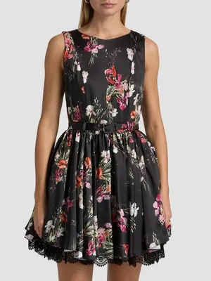 Cinq À Sept Caelia Iris Bouquet Minidress