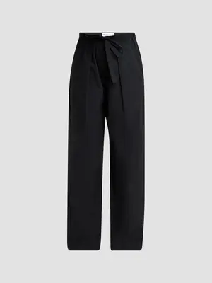 Proenza Schouler White Label Barrett Stretch Cotton Poplin Straight-leg Pants