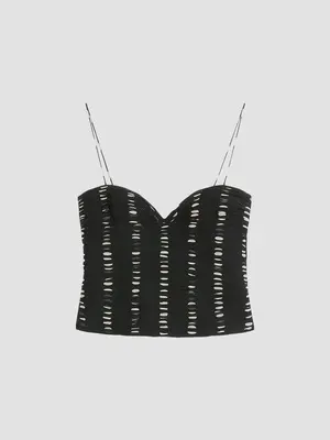 Valentino Garavani Chiffon Top With Plusdepois Print Black