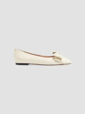 Valentino Garavani Bowow Kidskin Ballerinas - Ivory