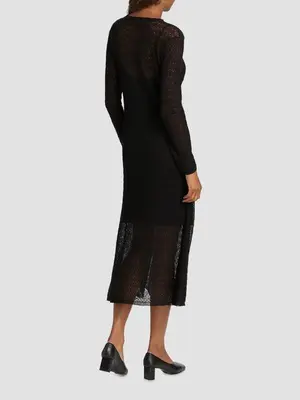 Proenza Schouler White Label Miriam Sheer Crochet Maxi Dress