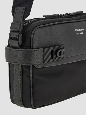 FERRAGAMO Twins Gancini East-west Crossbody Bag