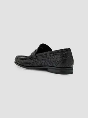 FERRAGAMO Caspian 2 Leather Moc-toe Loafers