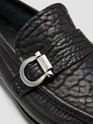 FERRAGAMO Caspian 2 Leather Moc-toe Loafers