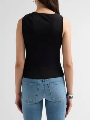 Veronica Beard Deylin Stretch-cotton Asymmetric Top