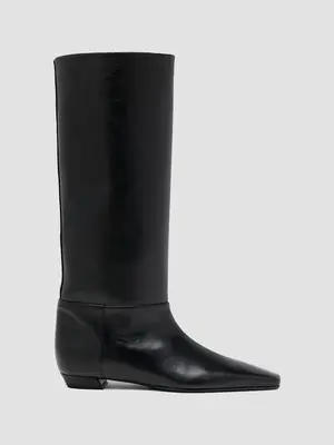 Proenza Schouler Trap 25mm Leather Boots - Black