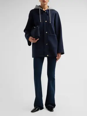 Veronica Beard Finn Hooded Jacket