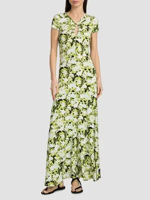 Proenza Schouler White Label Noelani Floral Jersey Maxi Dress