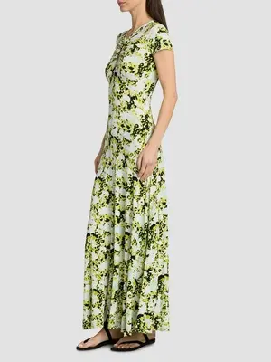 Proenza Schouler White Label Noelani Floral Jersey Maxi Dress