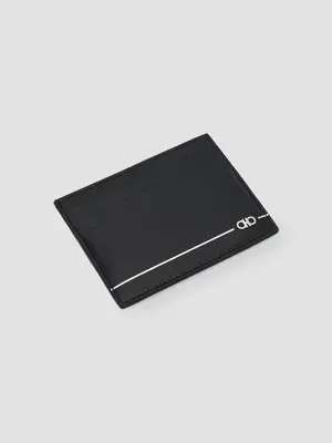 FERRAGAMO Gancini Leather Card Holder