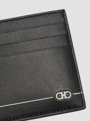 FERRAGAMO Gancini Leather Card Holder
