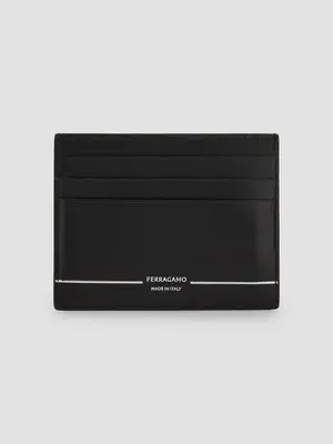 FERRAGAMO Gancini Leather Card Holder
