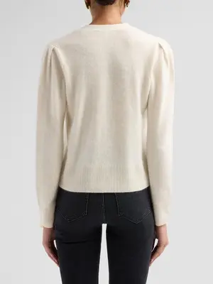 Veronica Beard Solene Brushed Cashmere V-neck Cardigan
