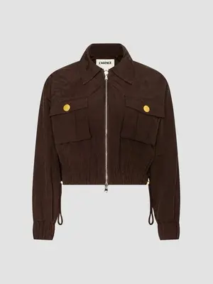 L'Agence Kade Cargo Pocket Windbreaker Jacket