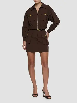 L'Agence Kade Cargo Pocket Windbreaker Jacket