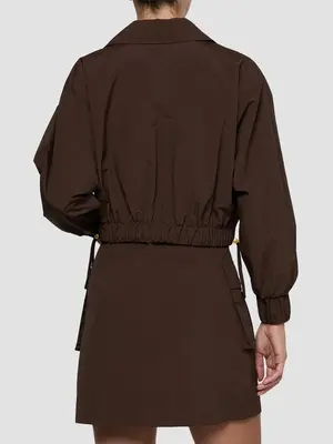 L'Agence Kade Cargo Pocket Windbreaker Jacket
