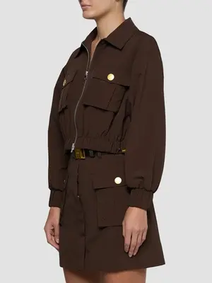 L'Agence Kade Cargo Pocket Windbreaker Jacket
