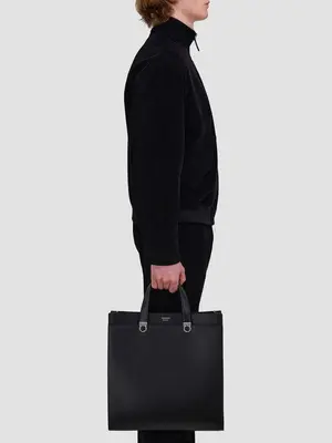 FERRAGAMO Trading Hammered Leather Tote