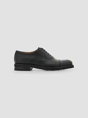 FERRAGAMO Sebastiano Leather Oxford Brogues - Nero