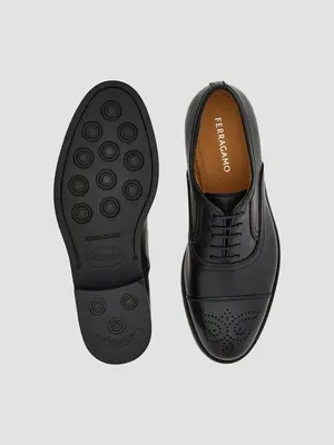 FERRAGAMO Sebastiano Leather Oxford Brogues