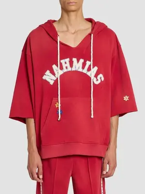 NAHMIAS Daydreaming Cotton Cut-off Hoodie
