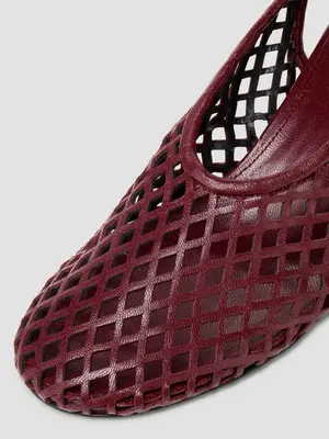 Proenza Schouler Tee 60mm Perforated Leather Slingback Pumps