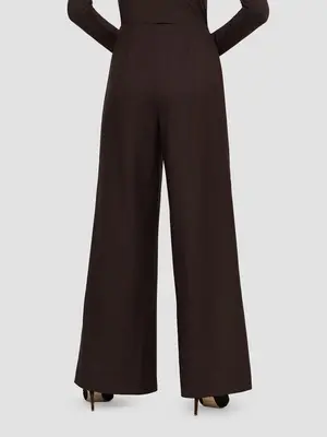 L'Agence Nova Pleated Wide-leg Pants