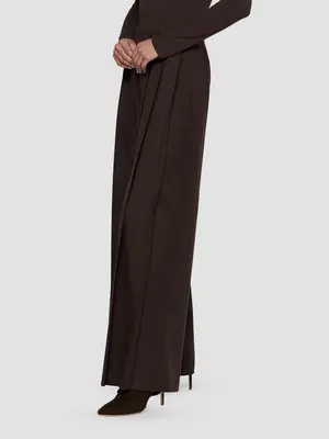 L'Agence Nova Pleated Wide-leg Pants