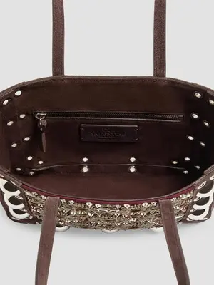Valentino Garavani Nellcôte Mini Embroidered Shopping Tote Bag