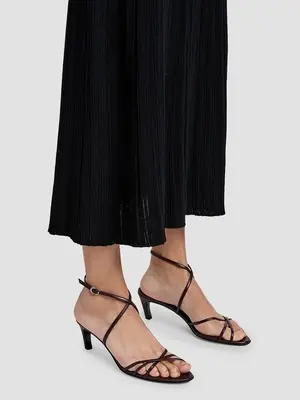 Proenza Schouler Uma Strappy Leather Ankle Sandals