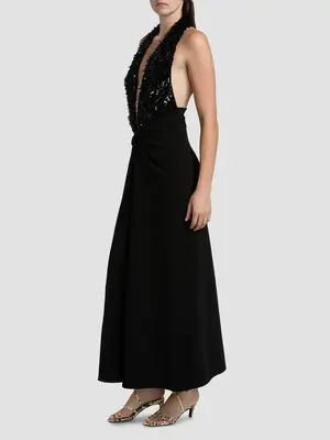 Proenza Schouler Moira Sequin Fringe Maxi Dress