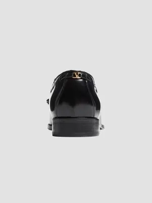 Valentino Garavani Bowshire Loafers In Shiny Calfskin