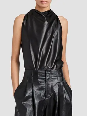 Proenza Schouler Iza Leather Top