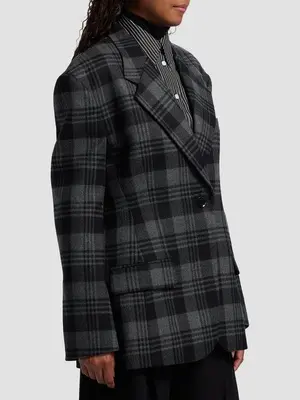 Proenza Schouler Daria Plaid Cotton Blazer
