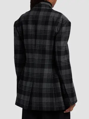 Proenza Schouler Daria Plaid Cotton Blazer