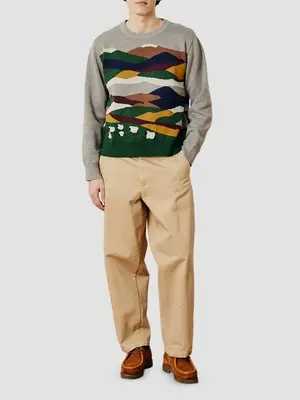 CORRIDOR Landscape Cotton Crewneck Sweater