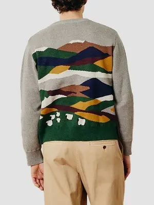 CORRIDOR Landscape Cotton Crewneck Sweater