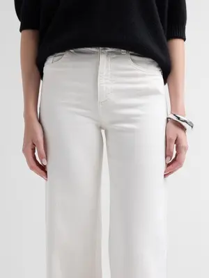LE JEAN Column High-rise Straight-leg Jeans