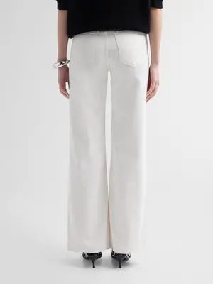 LE JEAN Column High-rise Straight-leg Jeans