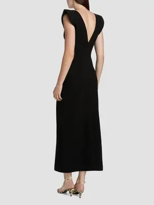 Proenza Schouler Mariam Flutter-sleeve Maxi Dress