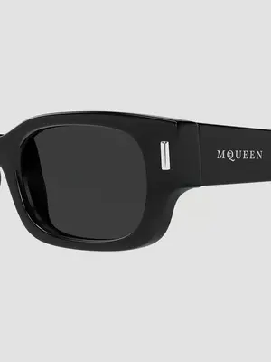 Alexander McQueen T-bar Rivet 50mm Rectagular Sunglasses