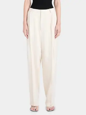 Proenza Schouler Cletina Pleated-front Wide-leg Pants