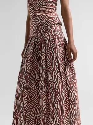 Proenza Schouler White Label Nessa Poplin Maxi Skirt