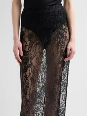 L'Agence Raymonde Lace Maxi Skirt