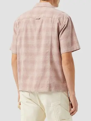 CORRIDOR Plaid Cotton-linen Camp Shirt