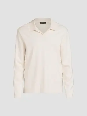 Vince Milano Johnny Collar Shirt - Bone