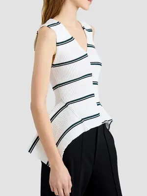 Proenza Schouler Eugenie Top In Rib Knit